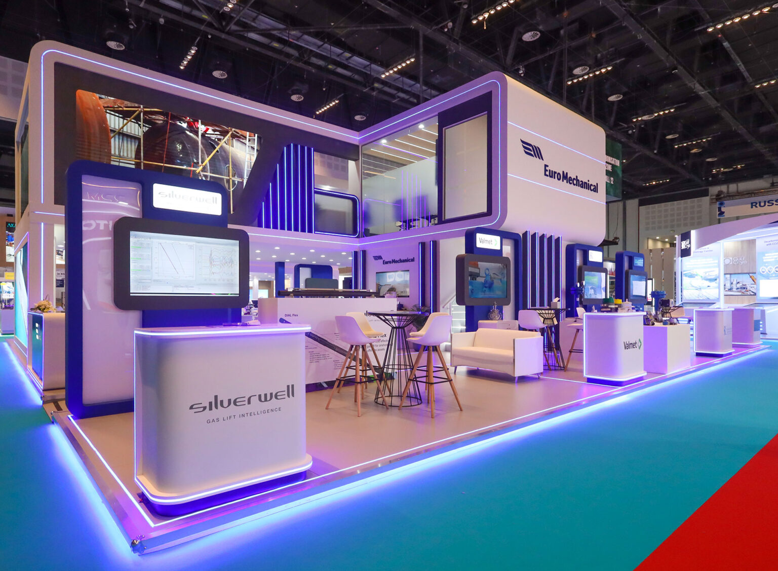 Double Deck Exhibition Stands UAE & Saudi Arabia |Custom stands